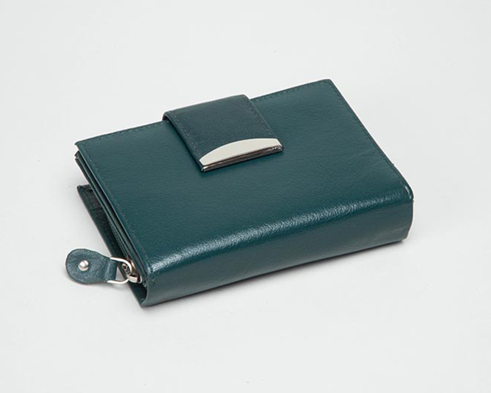 Ladies' Emerald RFID-Safe Zip Round Purse in Ranch Leather - The ...